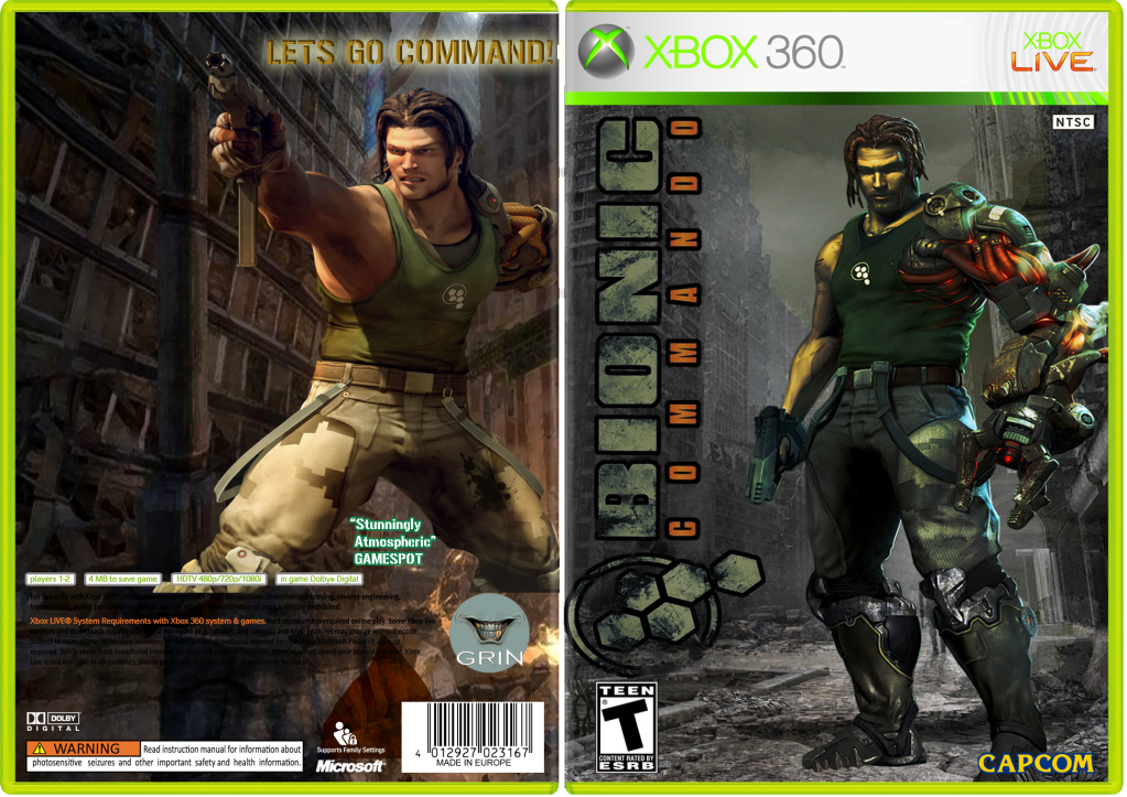 Bionic Commando Xbox 360 - fingerfasr